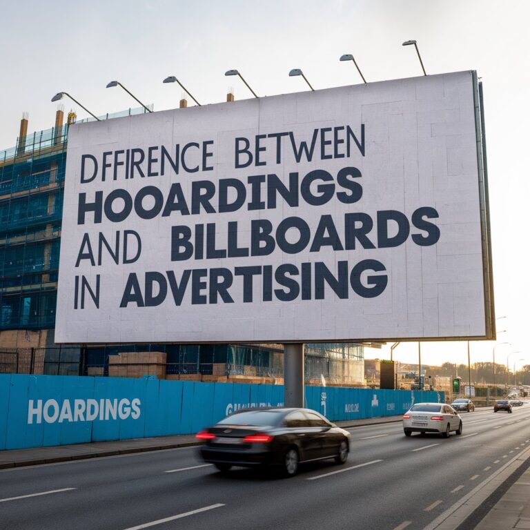 What’s the difference between hoarding and billboard advertising?