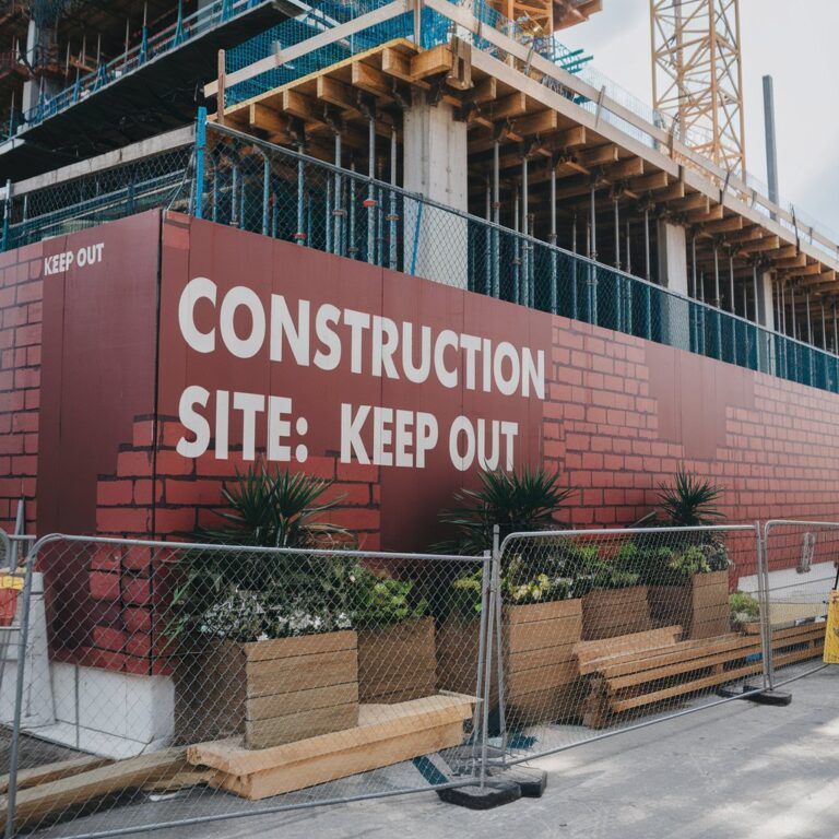 What’s the Difference Between Hoarding and Fencing on Construction Site?